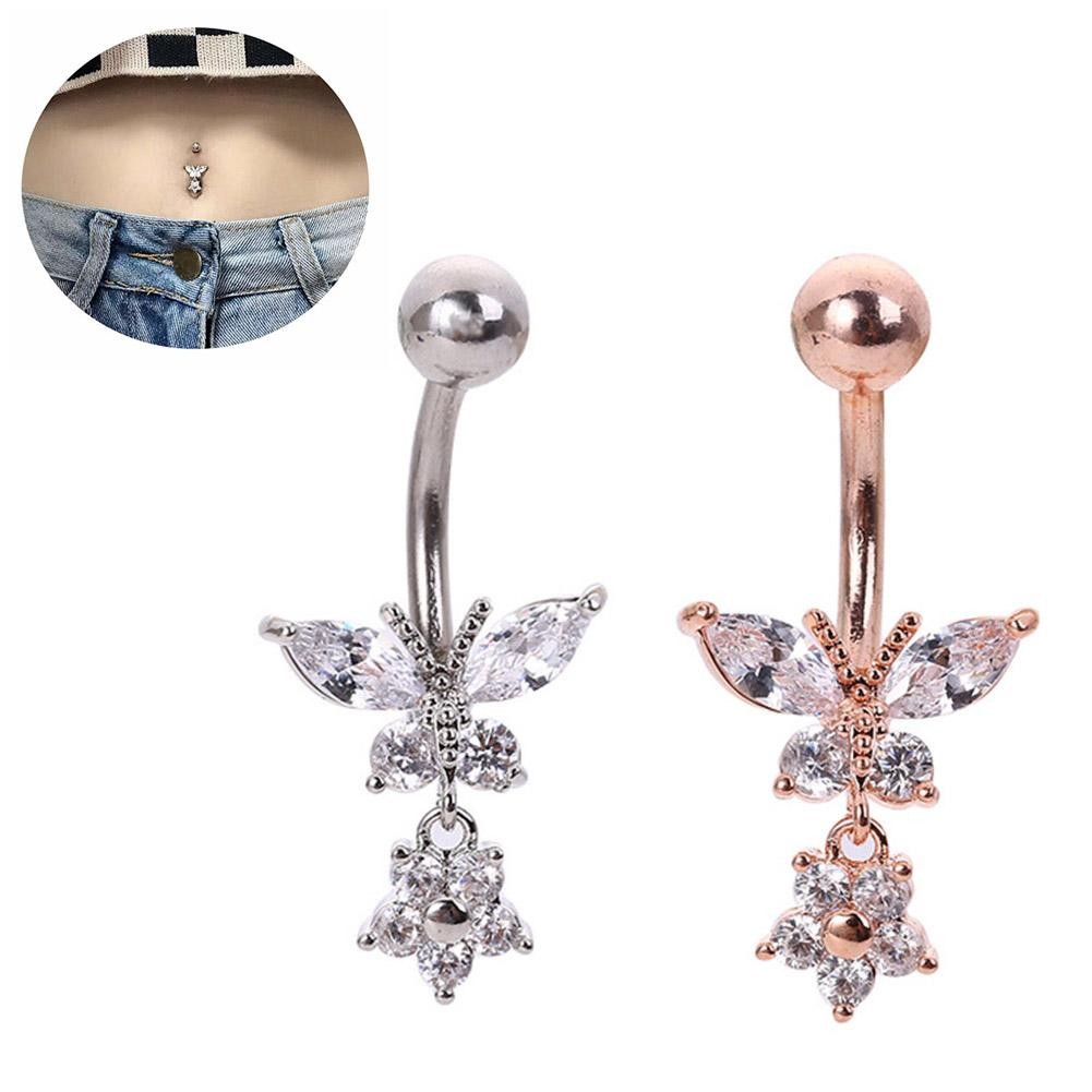 Simple Drop-shaped Belly Button Buckle Non-puncture Navel Ring For ...