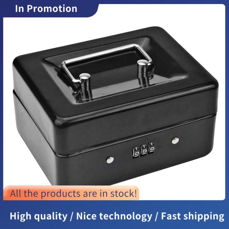 Durable Metal Coin Box with Locking Storage Tray - Small Coin Box with ...