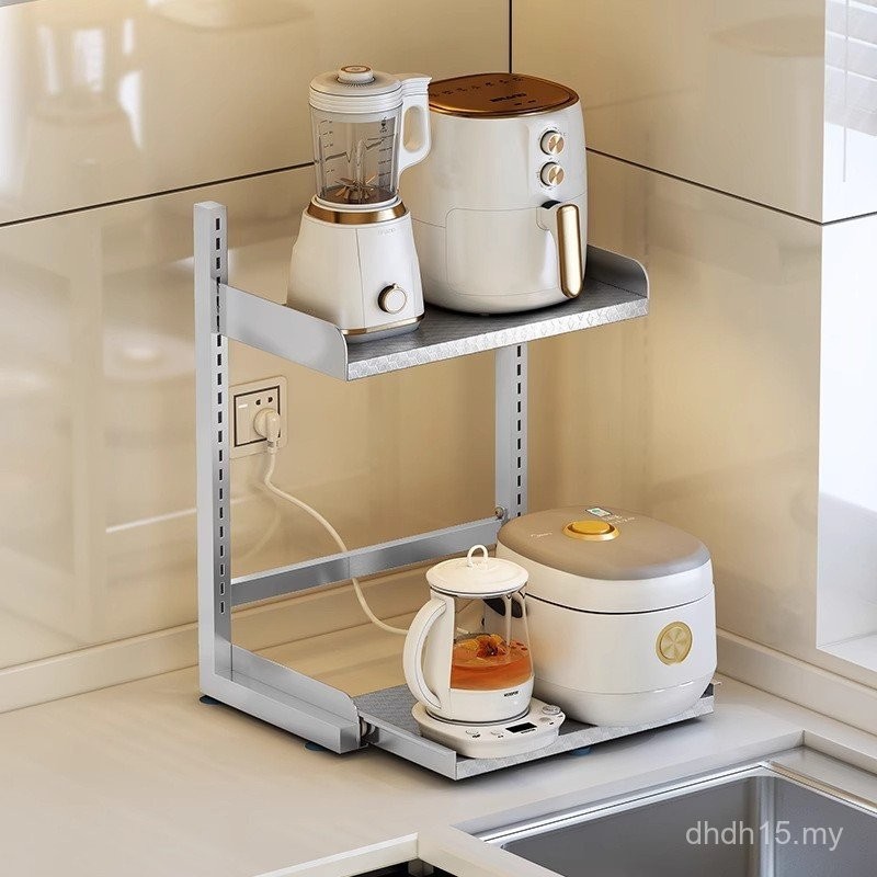 304 Stainless Steel Kitchen Rice Cooker Rack Countertop Pull-out Type ...