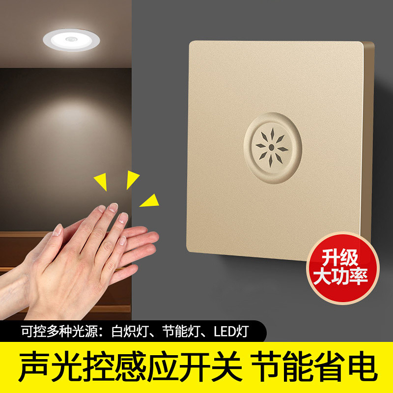 Type 86 Concealed Sound Light Control Switch 220V Delay Household ...