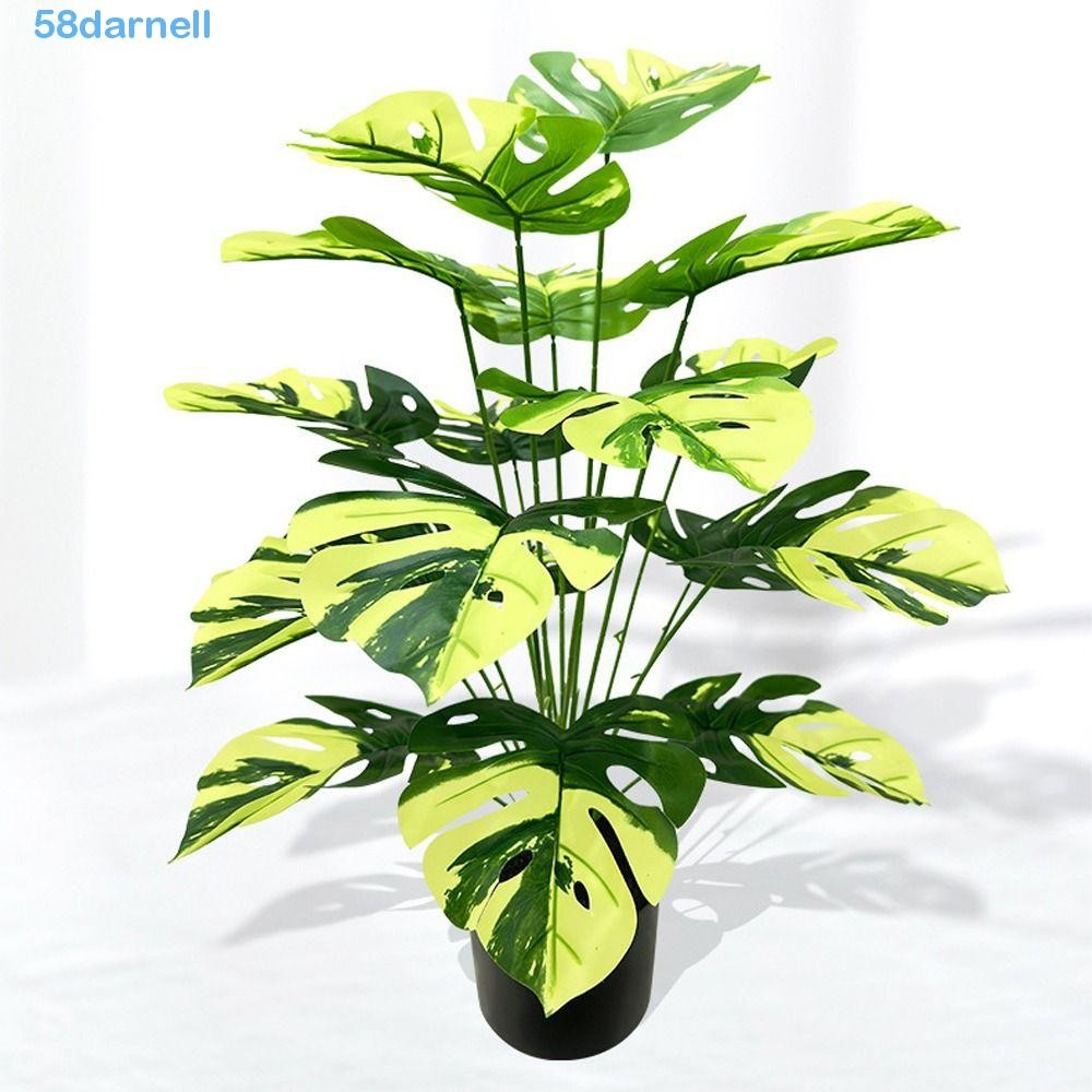 DARNELL Artificial Tropical Palm Branches, 9-24 Forks Large Green Palm ...