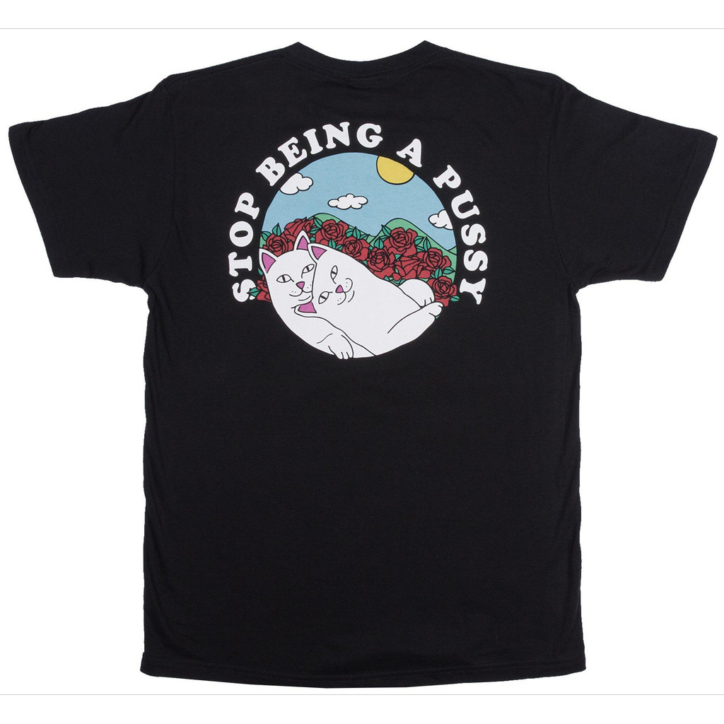 Pure Cotton ripndip Cheap Cat Middle Finger Cat Cat Hug CuddleTee Ready ...