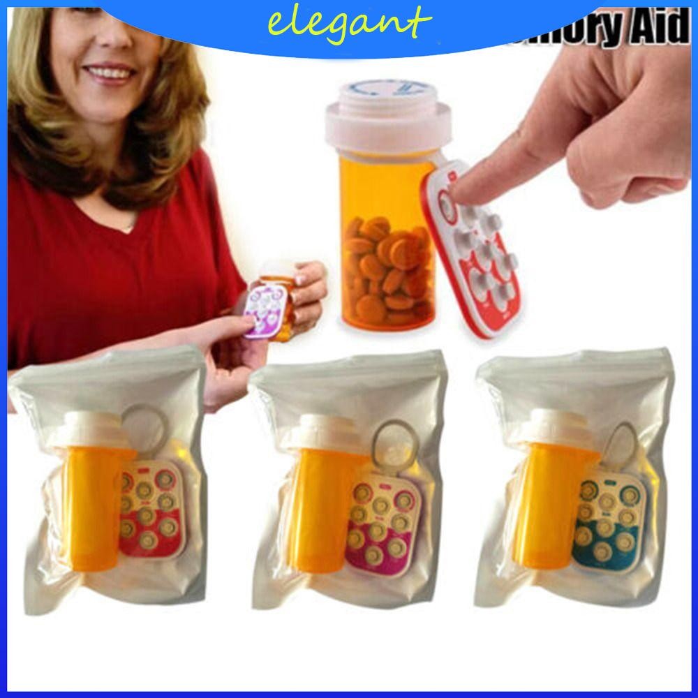 SOLIGHTER Medication Dose Tracker Portable Pill Tool Reminder Button ...