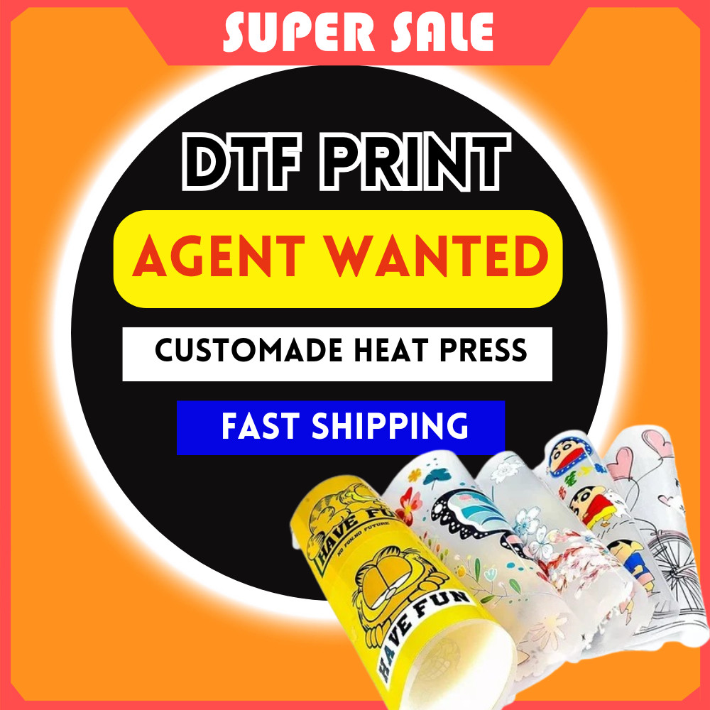 DTF Printing DTF Film Printing Iron On Heat Transfer Film DTF Cetak ...