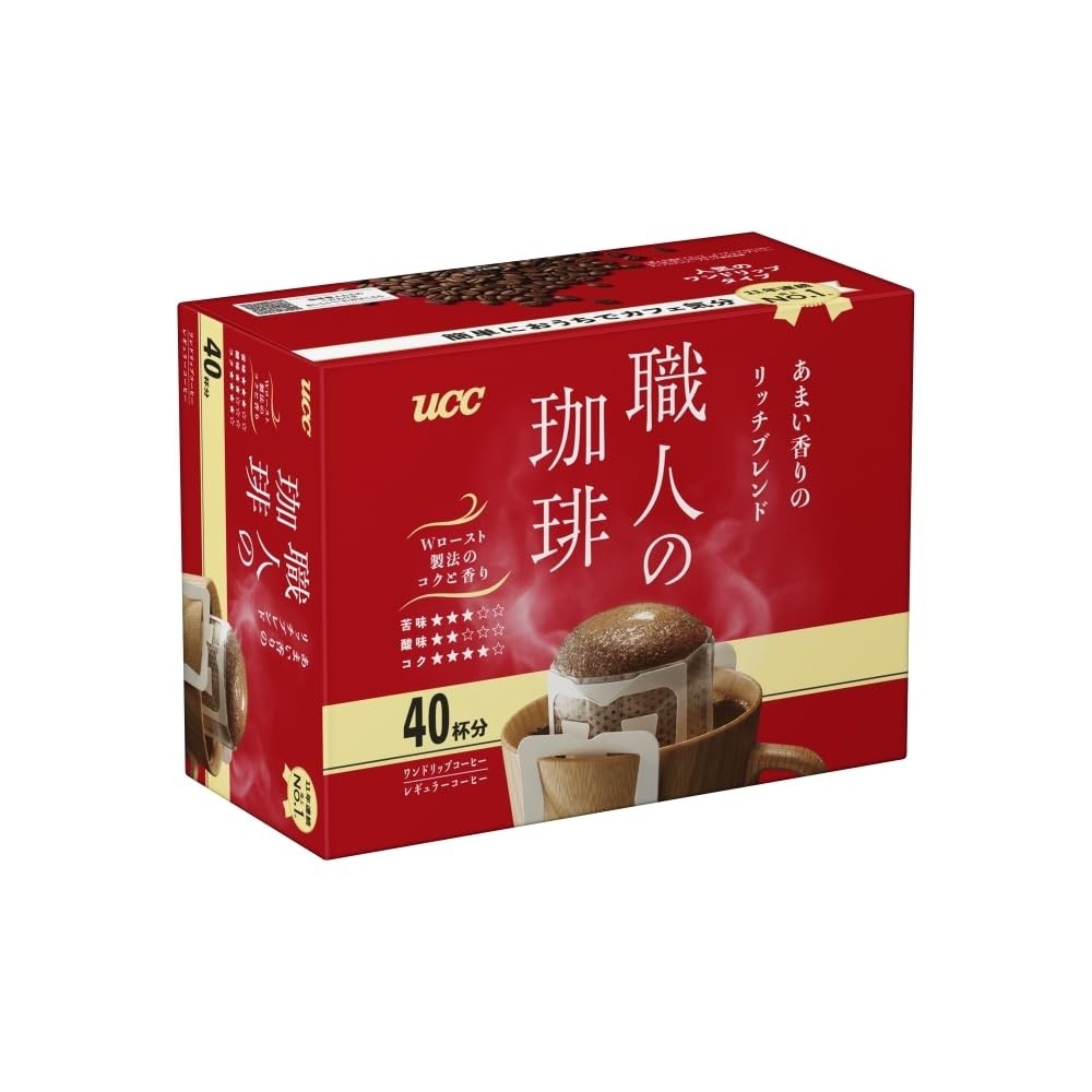 UCC Craftsman Coffee Drip Coffee Sweet Aroma Rich Blend, 40 Servings [Roasted] | Shopee Malaysia