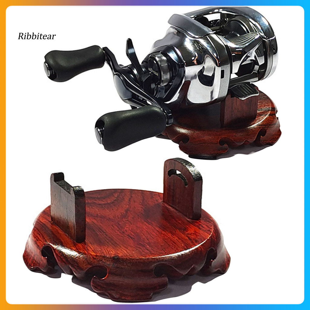 Desktop Fishing Reel Stand Fishing Reel Display Stand Handmade Wooden ...