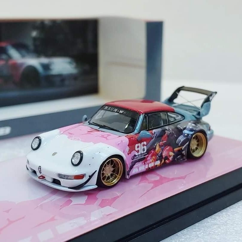 R RWB 1: 64 Porsche Wide Body Modified 964 High Rear Wing Akiba Zaku ...