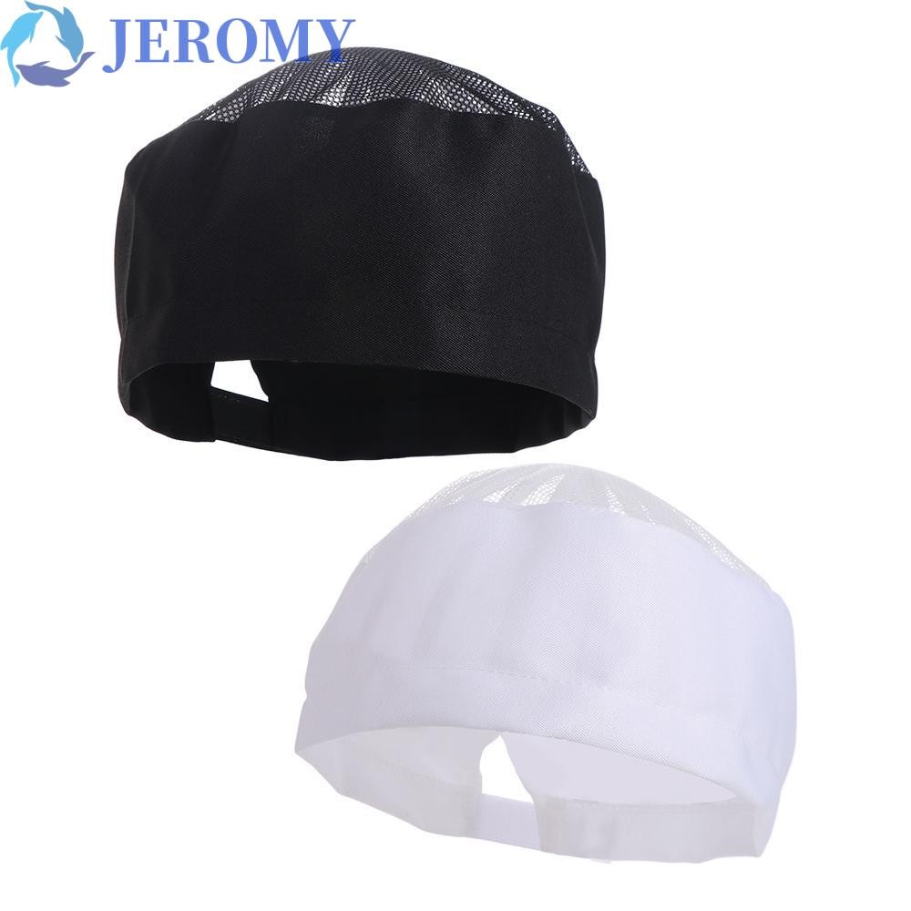 JEROMY Breathable Sushi Cap, Japanese-Style Adjutable Strap Chef Flat ...