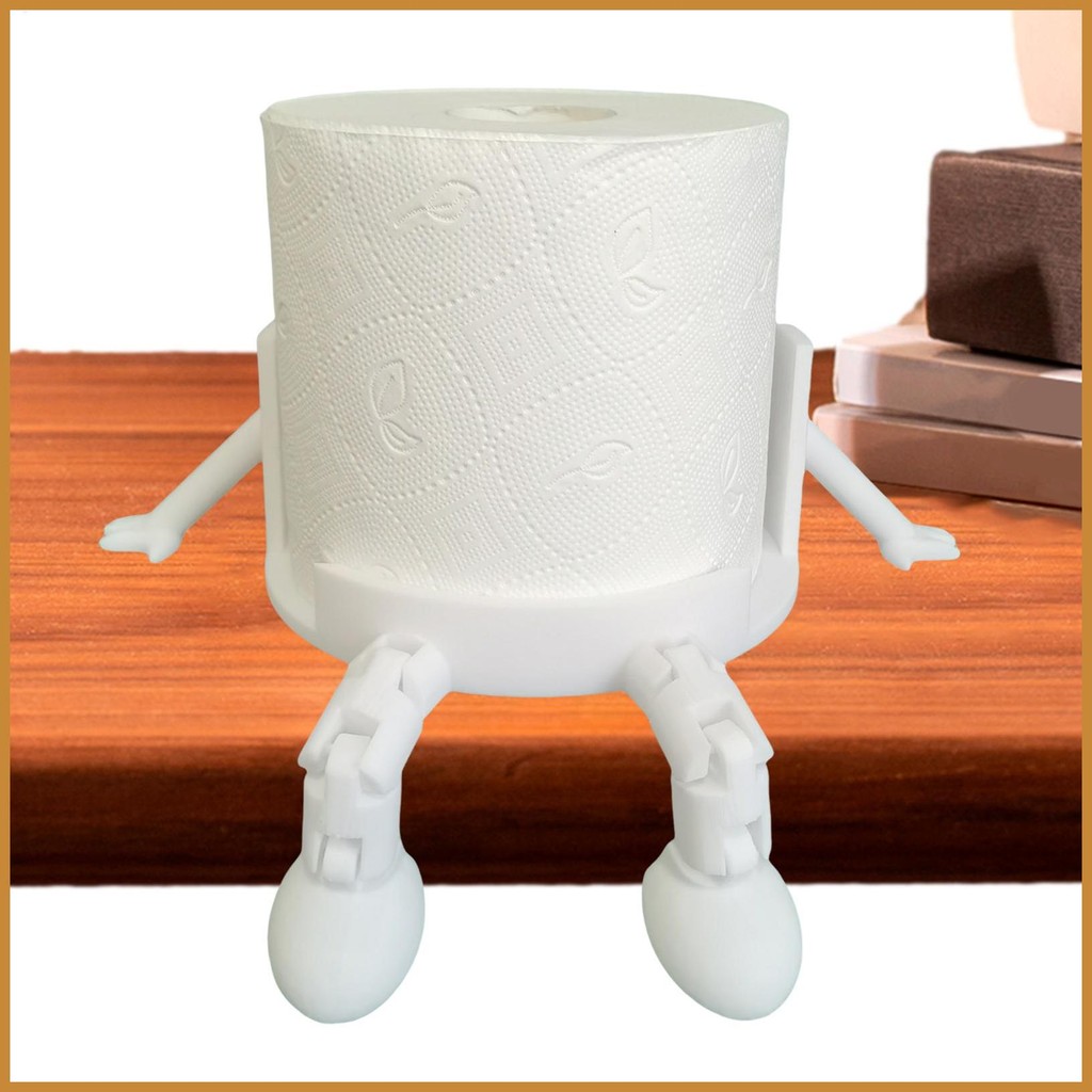 3D Printed Toilet Roll Holder Movable Joint Toilet Tissue Stand 3D ...