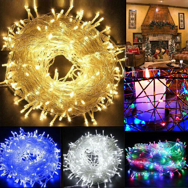 10 Meter 100 LED Twinkle Starry Fairy String Decor Lights Lamp CNY Tree ...