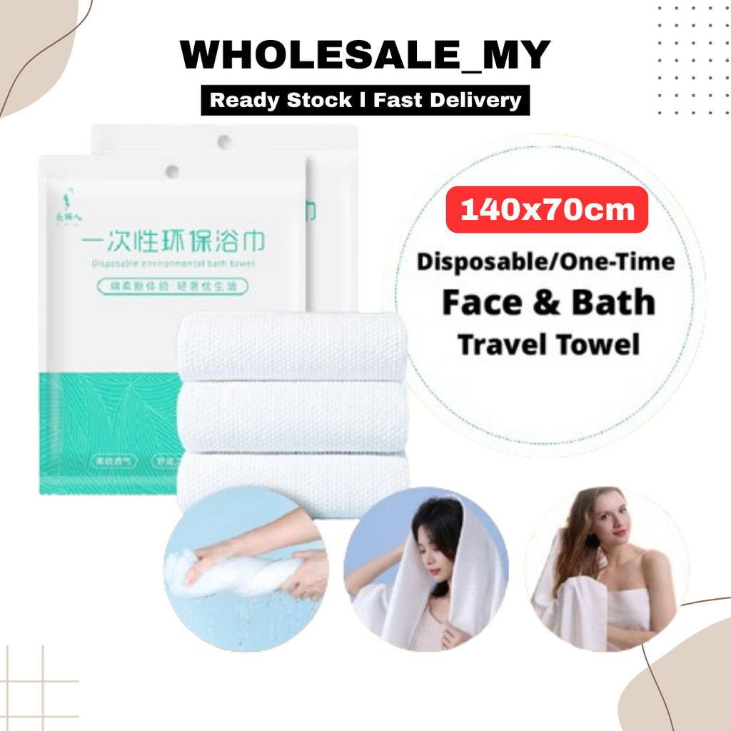 [Premium Disposable Travel Towel] One-Time Bath & Face Towel Travel ...