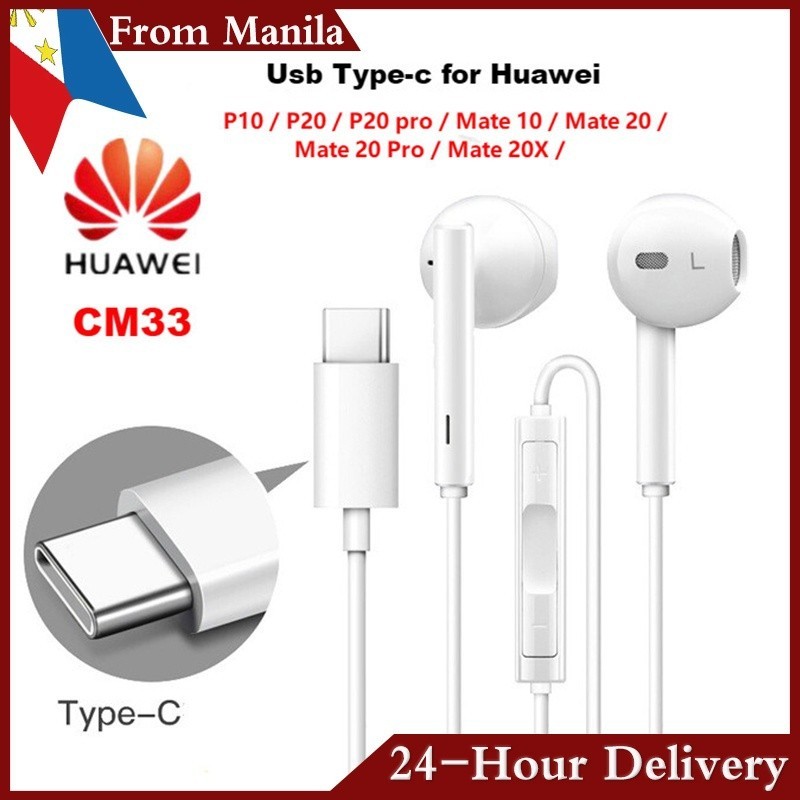 HUAWEI Earphone USB Type C In Ear Hearphone Headset With Mic HUAWEI ...