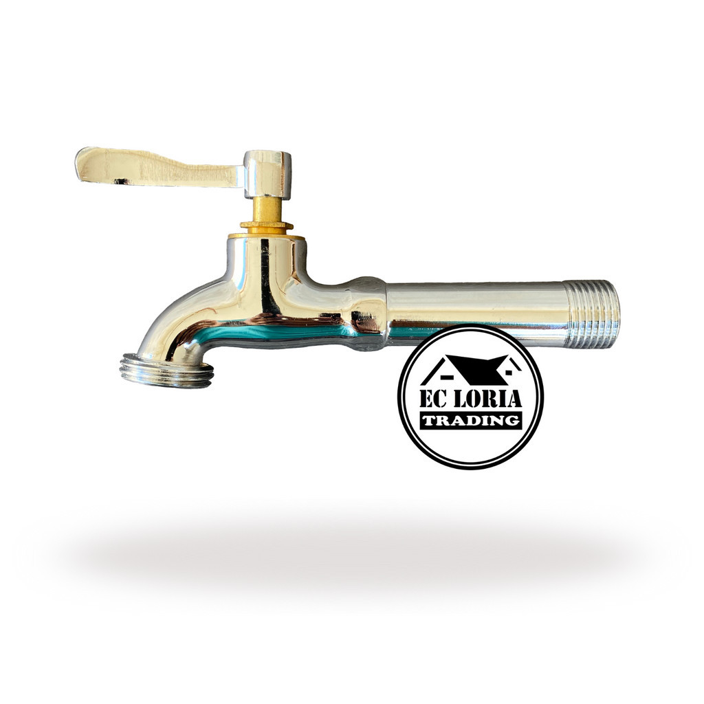 Flexco Wall Chrome Faucet for Indoor and Outdoor with Hose Bibb and 3 ...