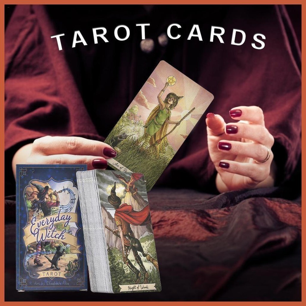 78 sheets Everyday Witch Tarot Cards Electronic Guide Book English ...