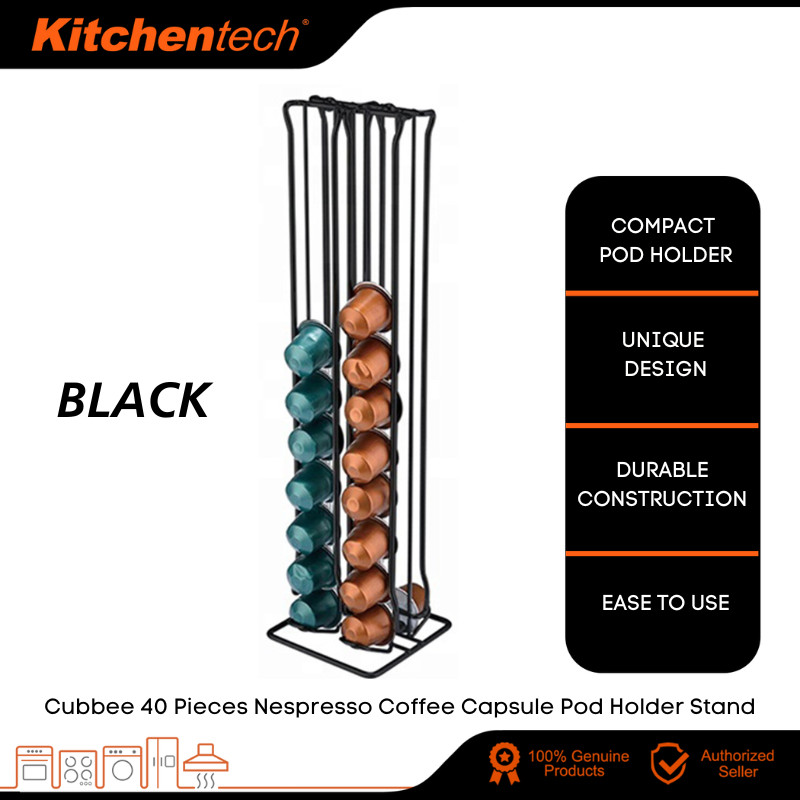 Cubbee 40 Pieces Nespresso Coffee Capsule Pod Holder Stand | Shopee ...