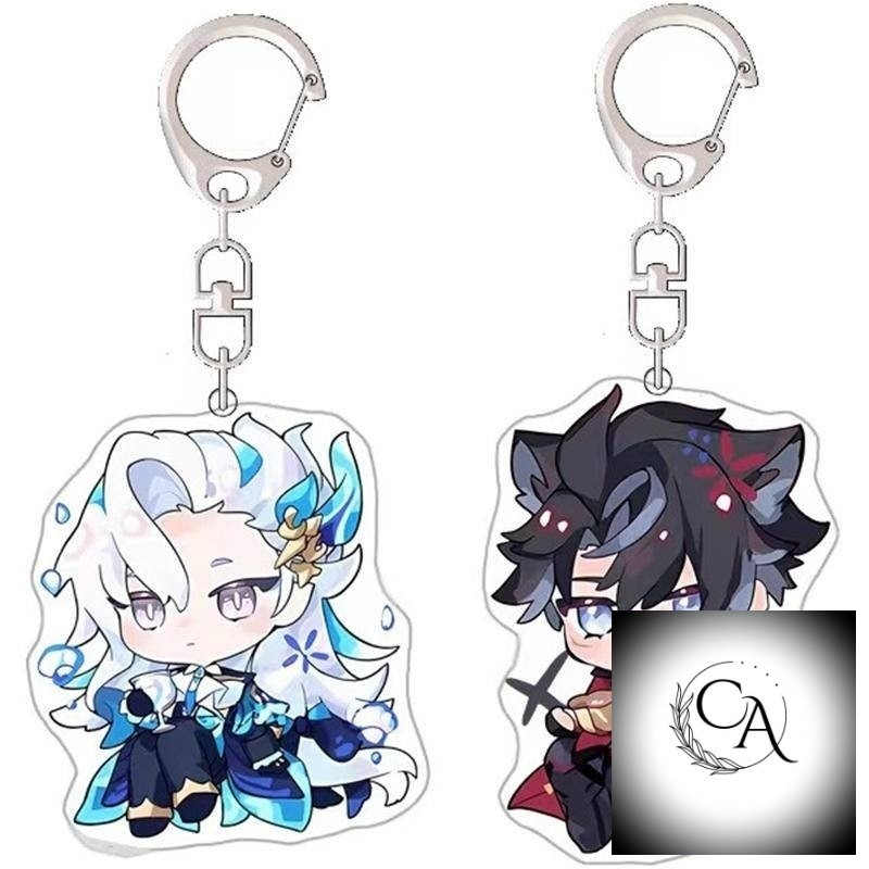 Cute Key Chain Figure charlotte focalors furina wriothesley neuvillette ...