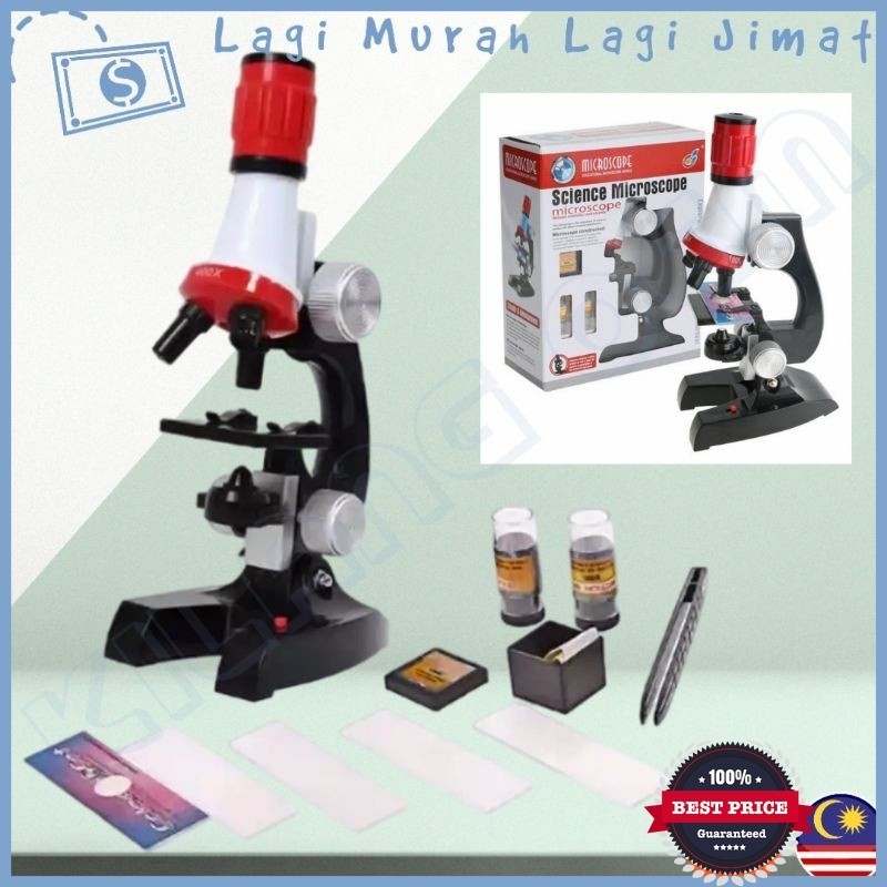 1200X Kit Mikroskop Makmal Sains Awal Early Educational Science Lab ...