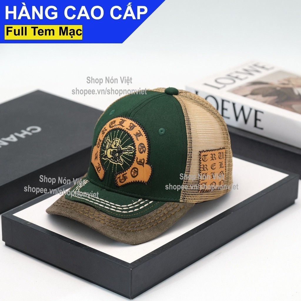 [A203]True Religion Baseball Cap Embroidered Ong Dia Logo U Cool Green ...