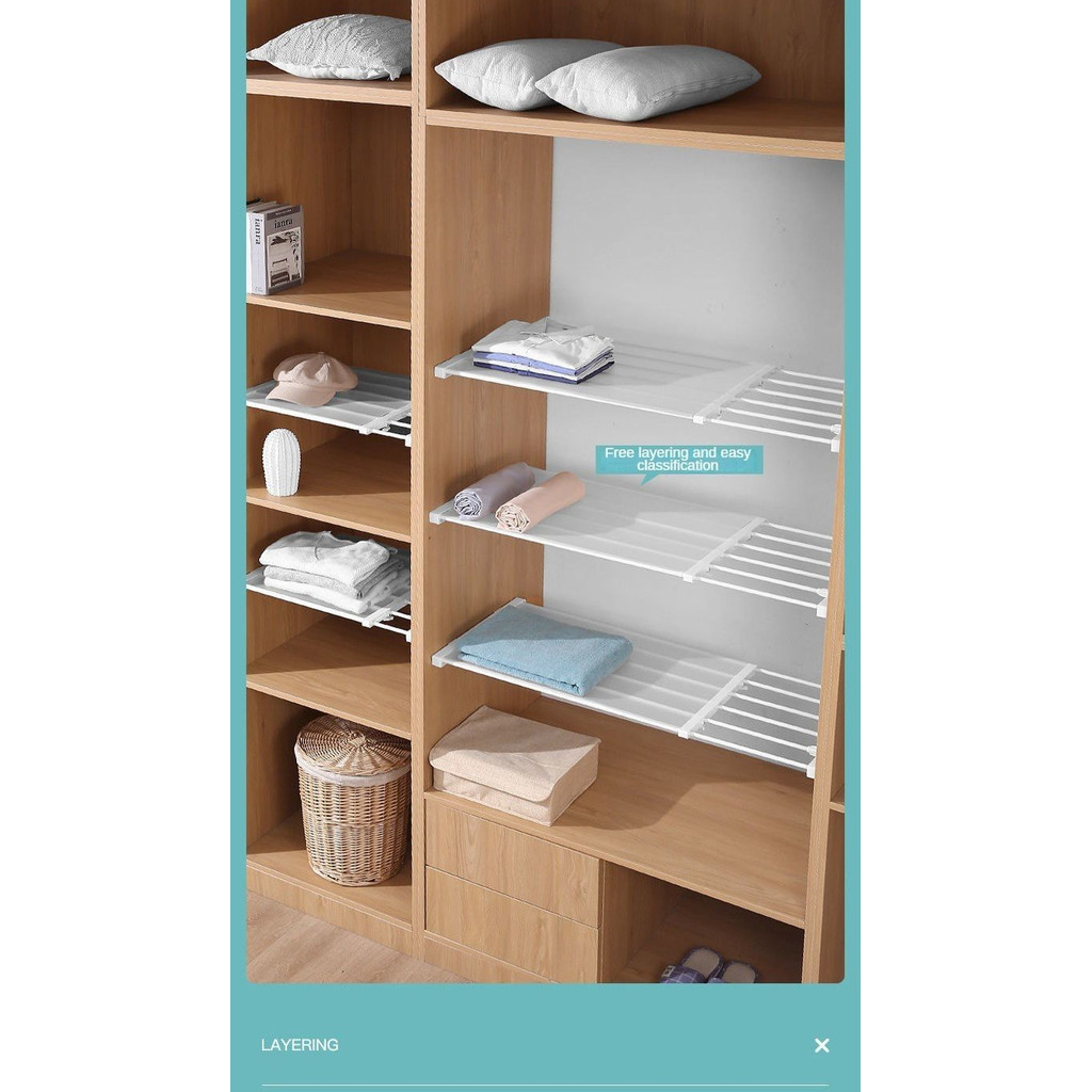 Adjustable Shelf Divider for Wardrobe and Cupboard Partition ...