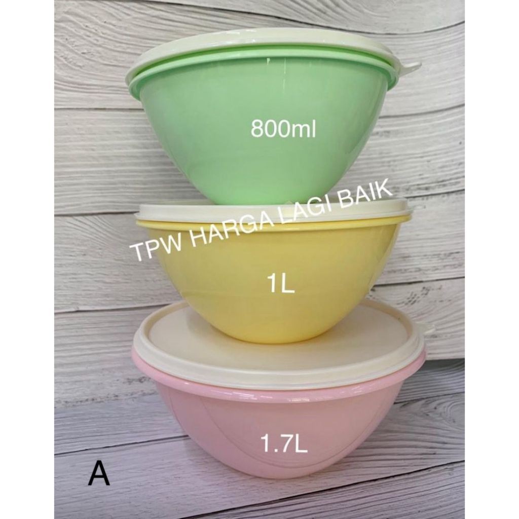 Tupperware Wonderlier Bowl Set (3pcs) / Air Tight, Liquid Tight ...