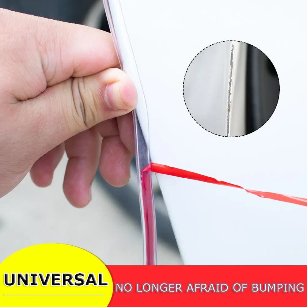New 5m Universal Car Door Edge Guards Clear Rubber Seal Protector U ...
