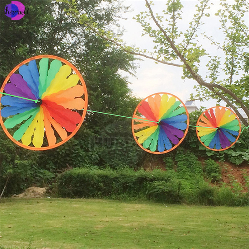 Aurora11 Rain Wheel Windmill Wind Spinner Whirligig Garden Funny ...