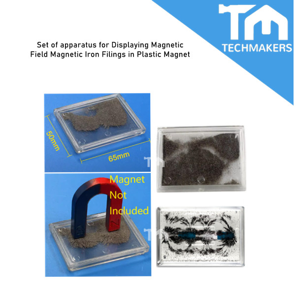 Set of apparatus for Displaying Magnetic Field Magnetic Iron Filings in ...