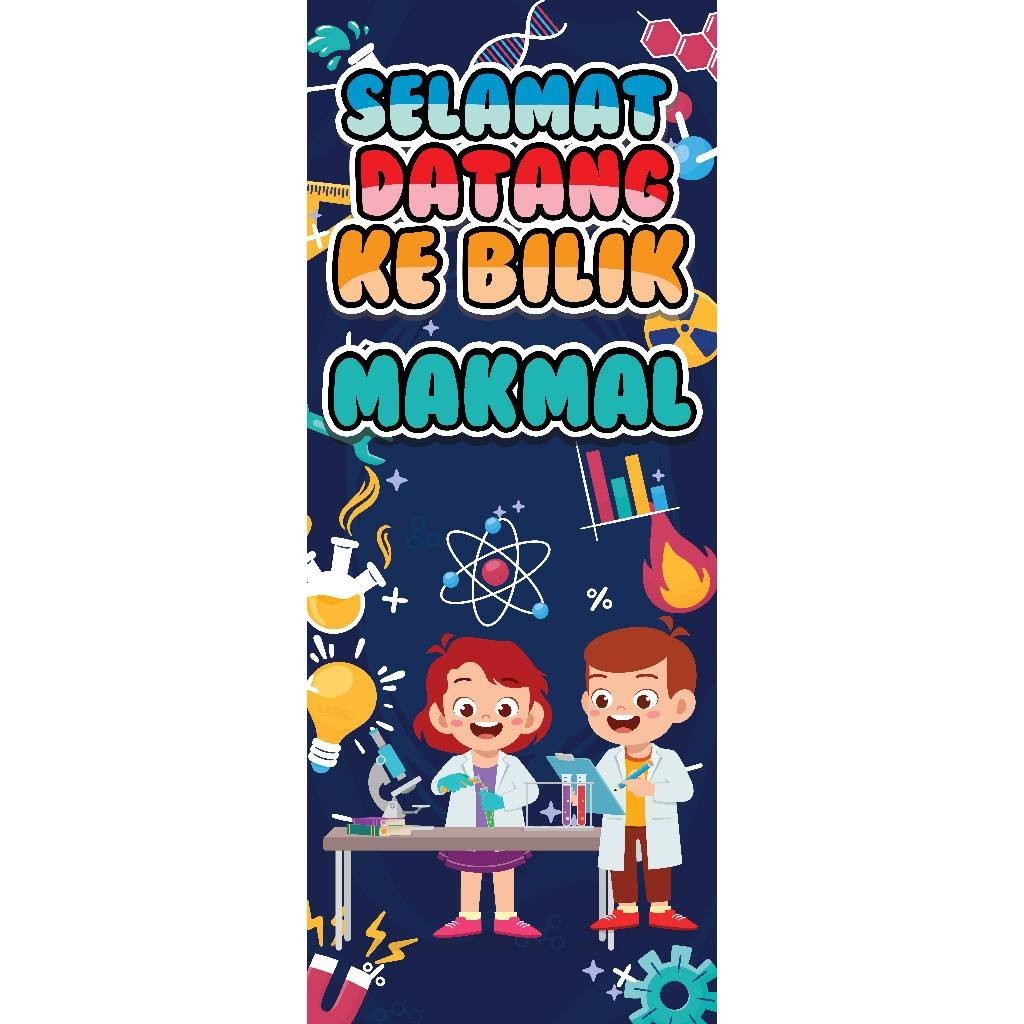 Bunting Selamat Datang Ke Bilik Makmal Set Keceriaan Sekolah 2024 ...