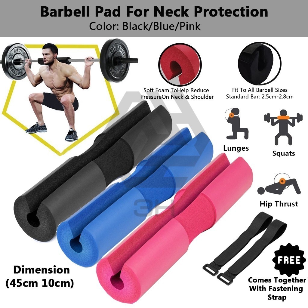 3H Fitness Foam Barbell Shoulder Protector/Neck Protection Pad Squat ...