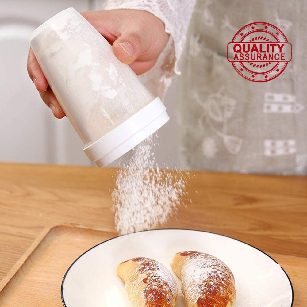 Household Flour Duster Cocoa Powder Sieve Fine Filter With Cover ...