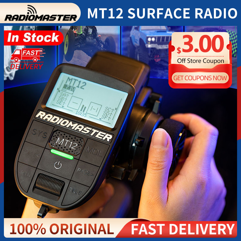In Stock Radiomaster MT12 Surface Radio Controller ExpressLRS 2.4G ELRS 4IN1 Multi-protocol ...
