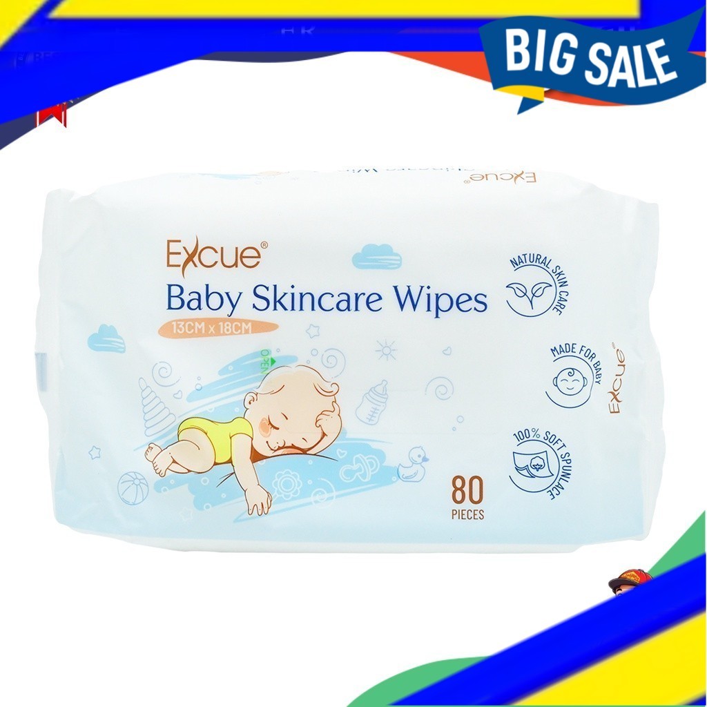 Tisu Basah Bayi, Tisu Basah Baby Wiper Excue Baby Wipes 80 Sheets ...