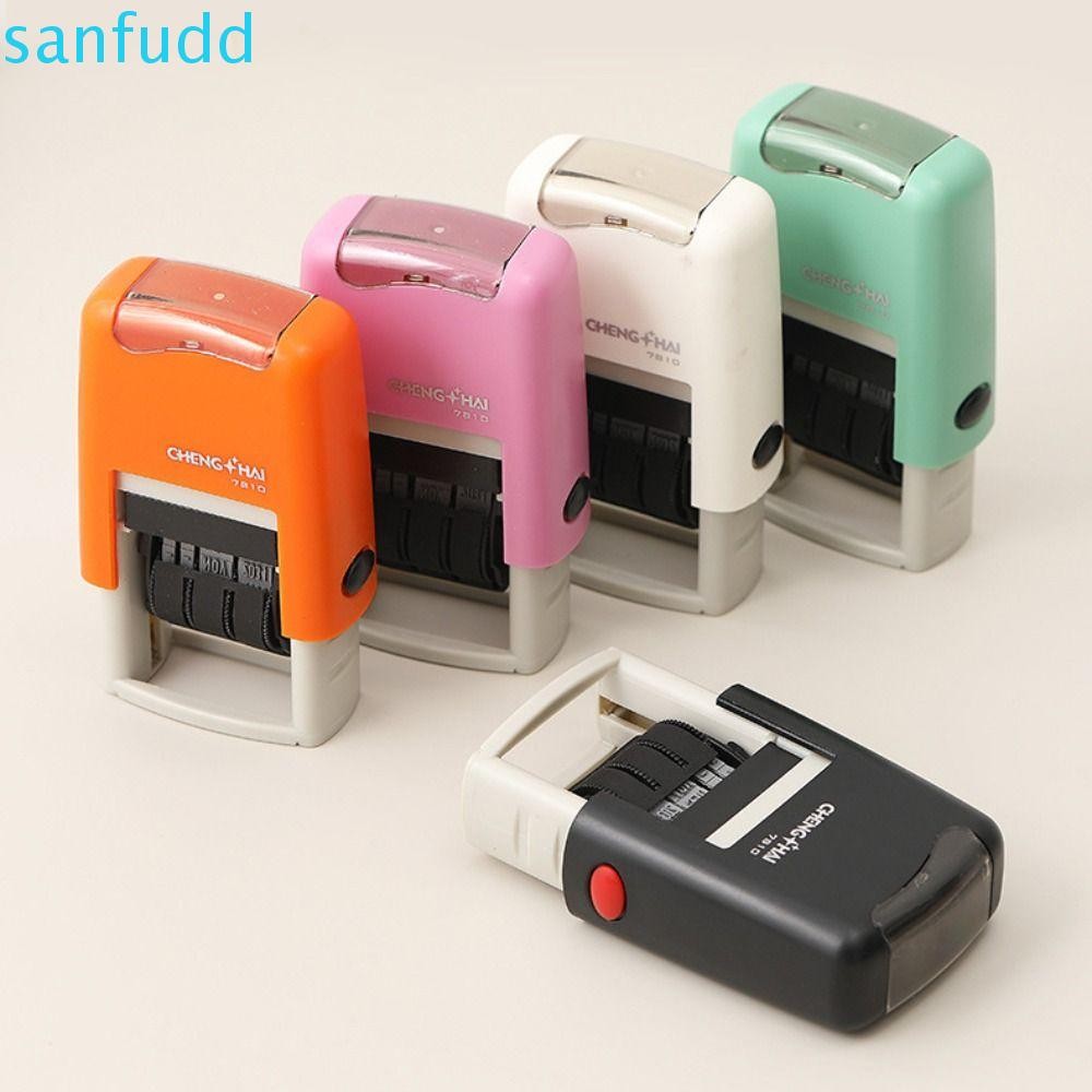 SANFUDD Self-Inking Stamps, Automatic Ink Return English Version Date ...