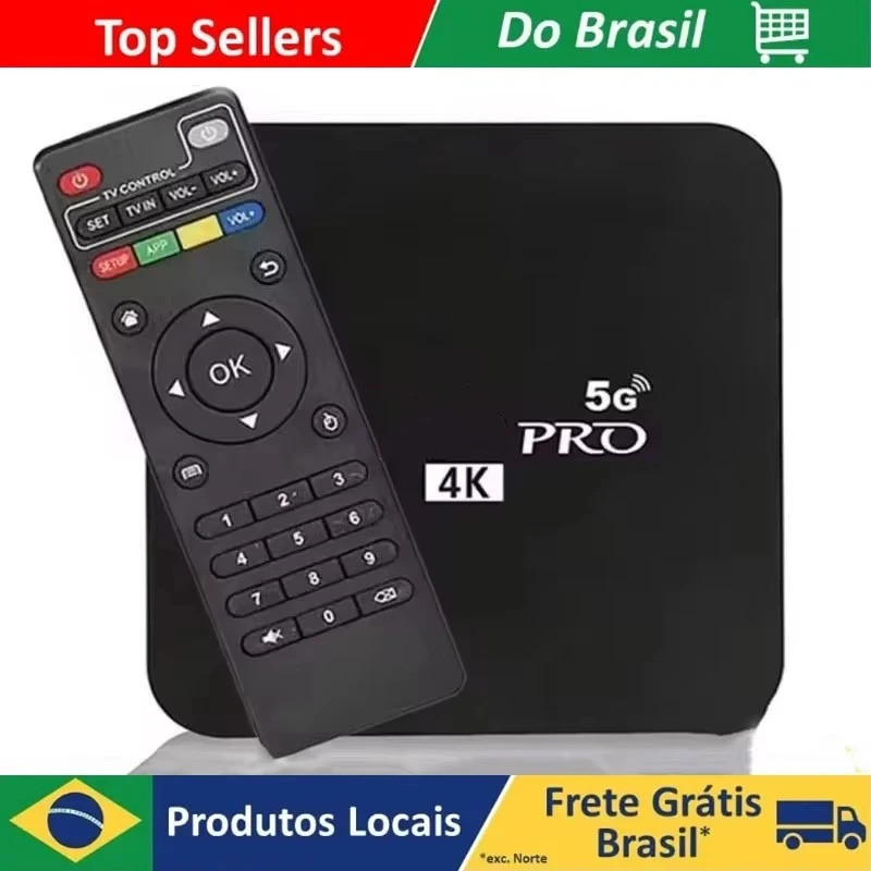 Brasil Conversor de TV Inteligente Digital Smart TV Box 4K 5G Android ...
