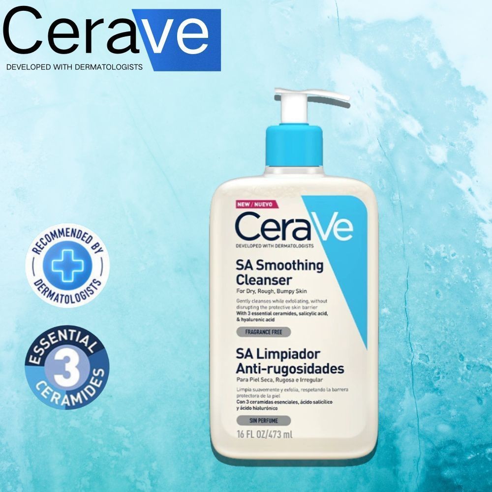 CeraVe SA Smoothing Cleanser 473ml for Dry,Rough,Bumpy Skin | Shopee ...