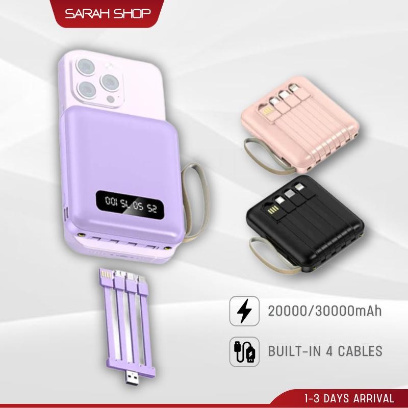Original Powerbank 30000mAh Mini Power Bank with Make Up Mirror Charger ...
