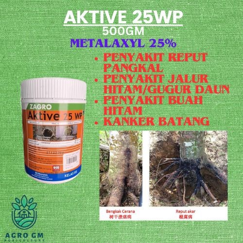 [Bundle Deal] 20BTLS / CTN Kanker Durian AKTIVE 25WP (500g) Metalayxl ...