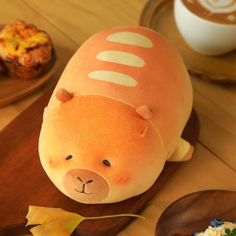 READY STOCK ！Capybara Plush Toy Bread Doll 50cm Capybara Doll Birthday ...