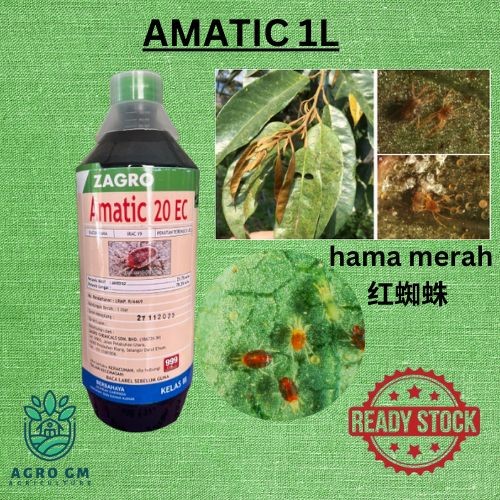 1L Amatic 20EC Amitraz 20.0% Racun Serangga Hama Kutu Hamama ...