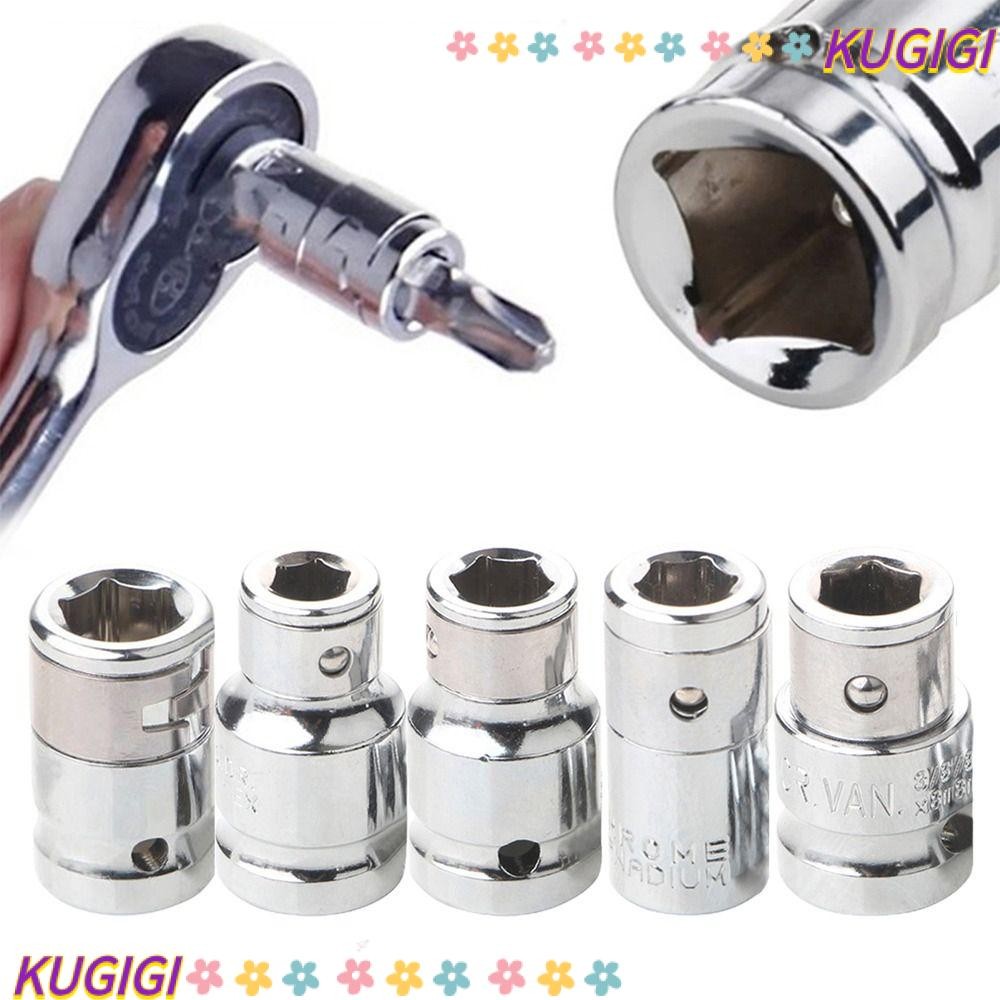KUGIGI Socket Hex Bit Adapter, Universal Hand Too Ratchet Socket ...