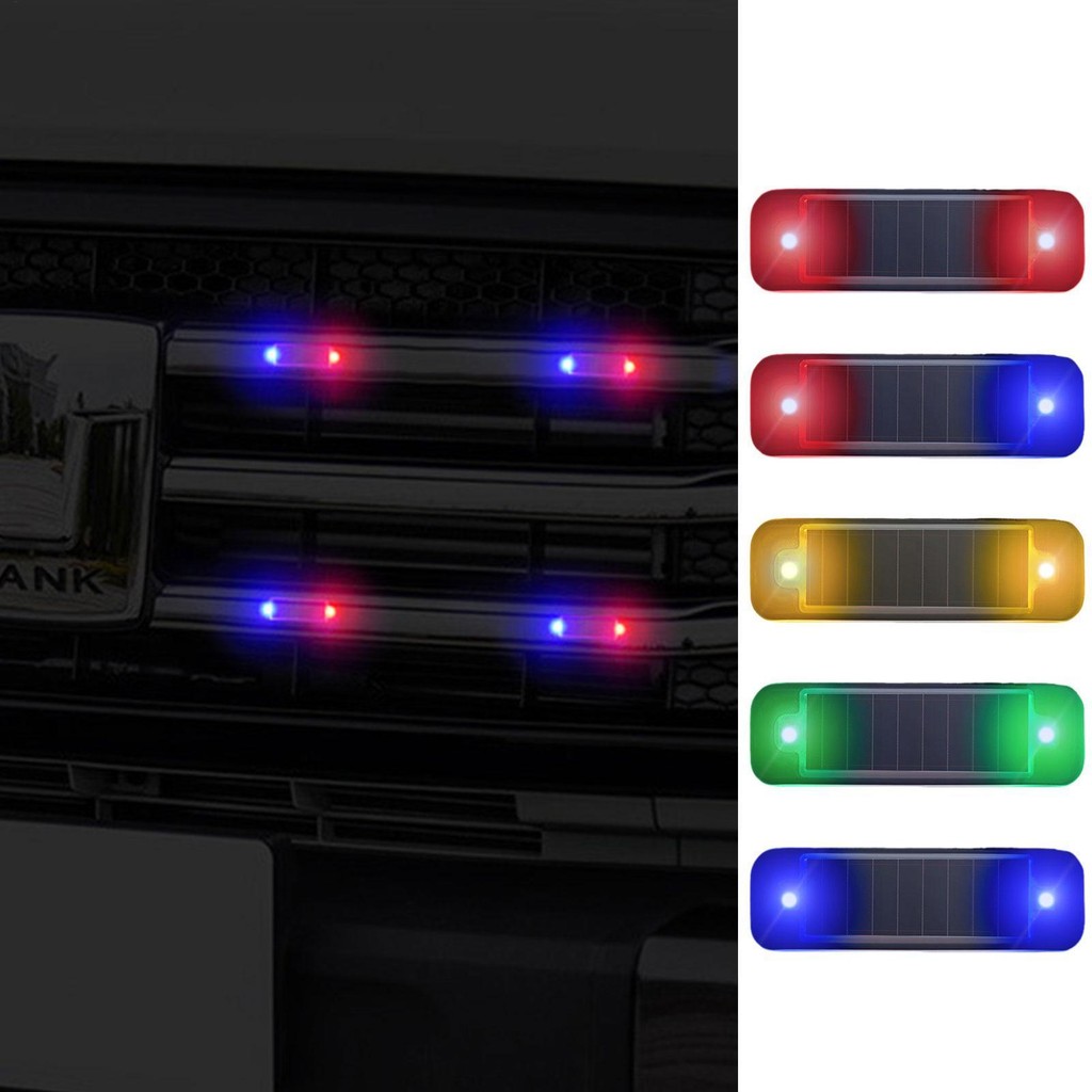 Mini LED Warning Light Strobe Solar Powered Waterproof Easy ...