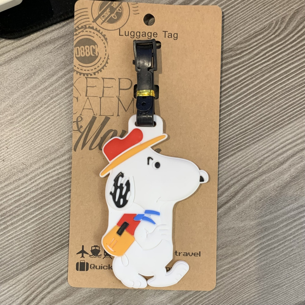 Travel Boarding Pass Snoopy Charlie Brown Puppy Luggage Tag Boarding ...