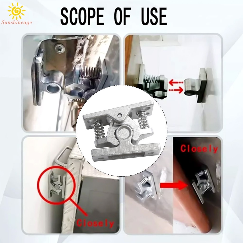 【SUNSHINEAGE】Double Roller Catch with Spring Loaded Door Lock Stop ...