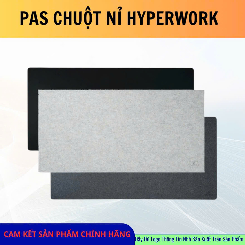 Hyperwork Mouse Pad Made of Felt Fabric 80x40CM / 120x60CM - Genuine ...