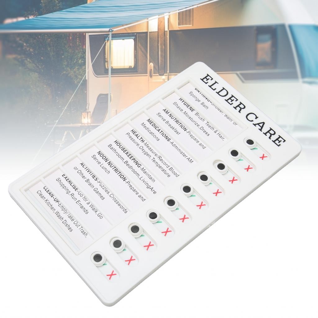 Aoke Rv Checklist Board for Sticky Notes Abs Light Paper Slider 10 Rows ...