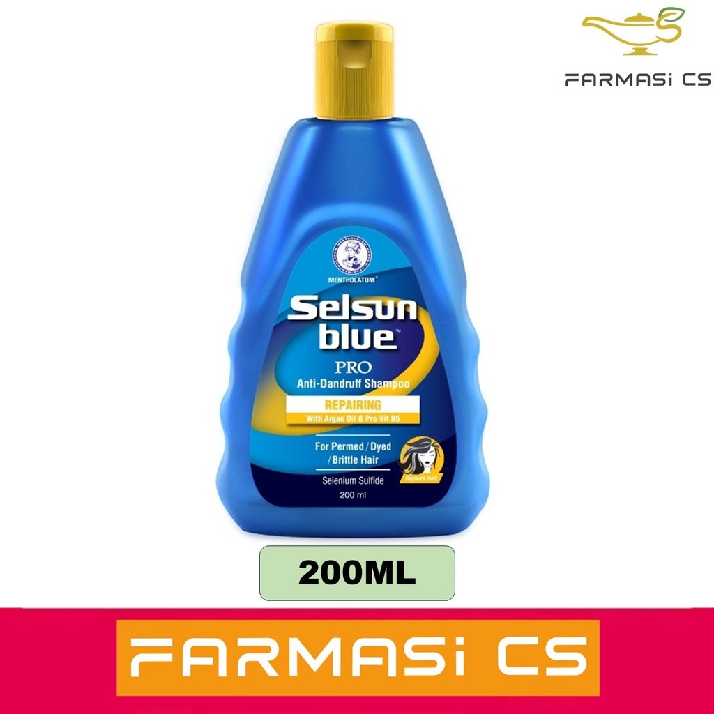 Mentholatum Selsun Blue Pro Anti-Dandruff Shampoo Repairing 200ml ...