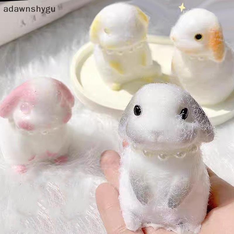 adawnshygu Cartoon Flocking Loppy Eared Rabbit Squeeze Toy Pinch ...