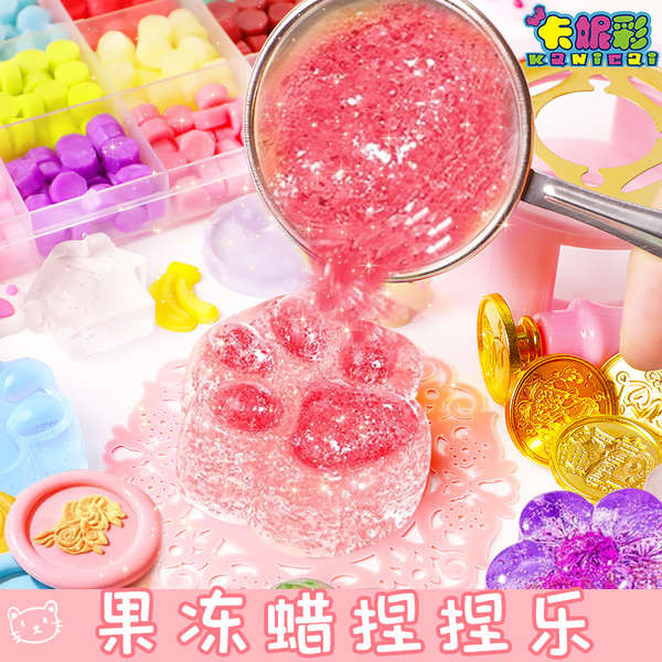 mainan budak perempuan squishy Children diy Jelly Wax Pinch Happy Fire ...