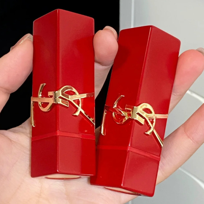 YSL New Year Limited Red Square Tube Matte Lipstick 3.8g | Shopee Malaysia