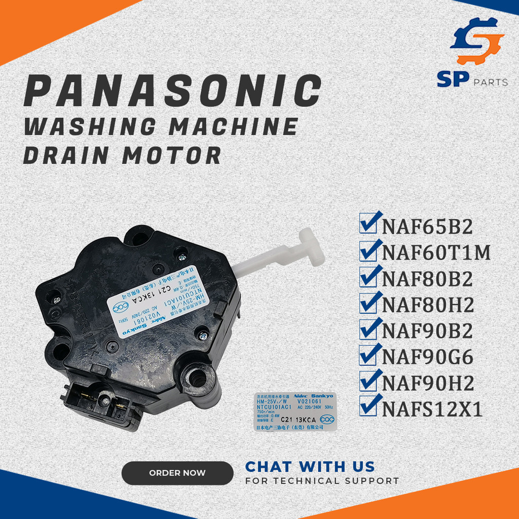 ORIGINAL PANASONIC WASHING MACHINE DRAIN MOTOR NA-F65B2/NA-F60T1M/NA ...